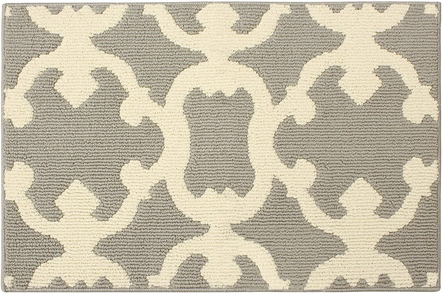 Laura Ashley Accent Rug, Aubrey, 24x36, Light Grey/Linen Light Grey ...