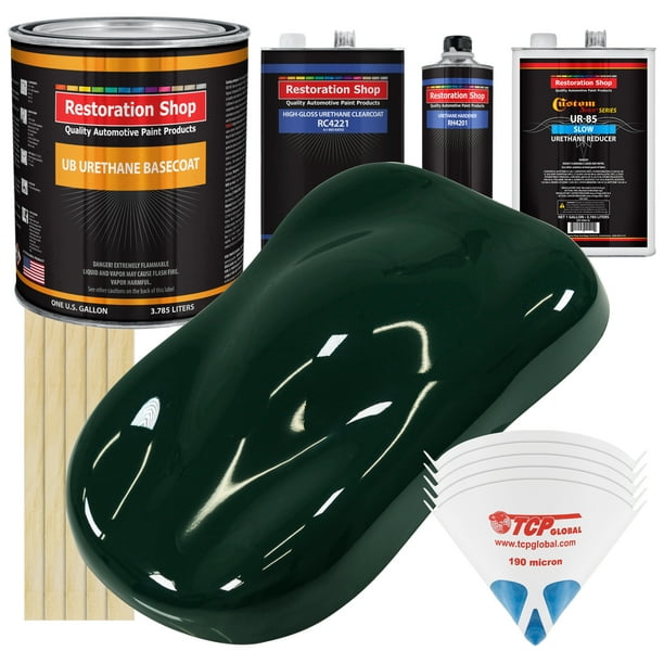 British Racing Green SLOW Gallon Auto Car Paint Kit URETHANE BASECOAT ...