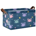 Rectangle Storage Basket with Handles Cute Crabs Collapsible Storage ...
