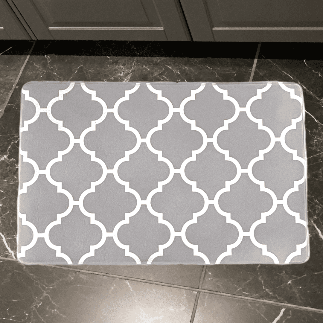 HiveSun Kitchen Mat Cushioned Anti Fatigue Grey Kitchen Rug - 17" x 28 ...