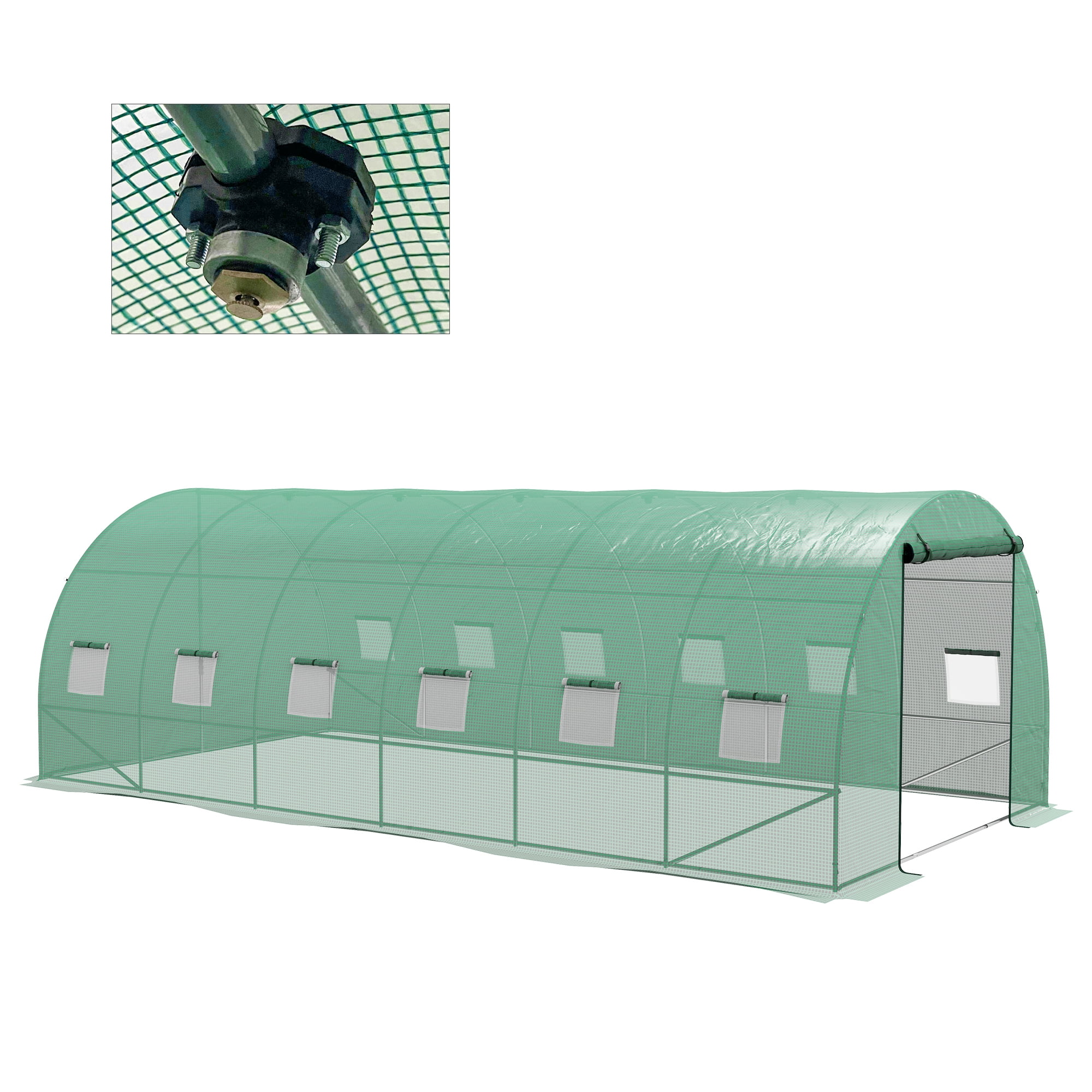 Click here for Outsunny Tunnel Greenhouse 20 X 10 X 7 A-Frame Gre... prices