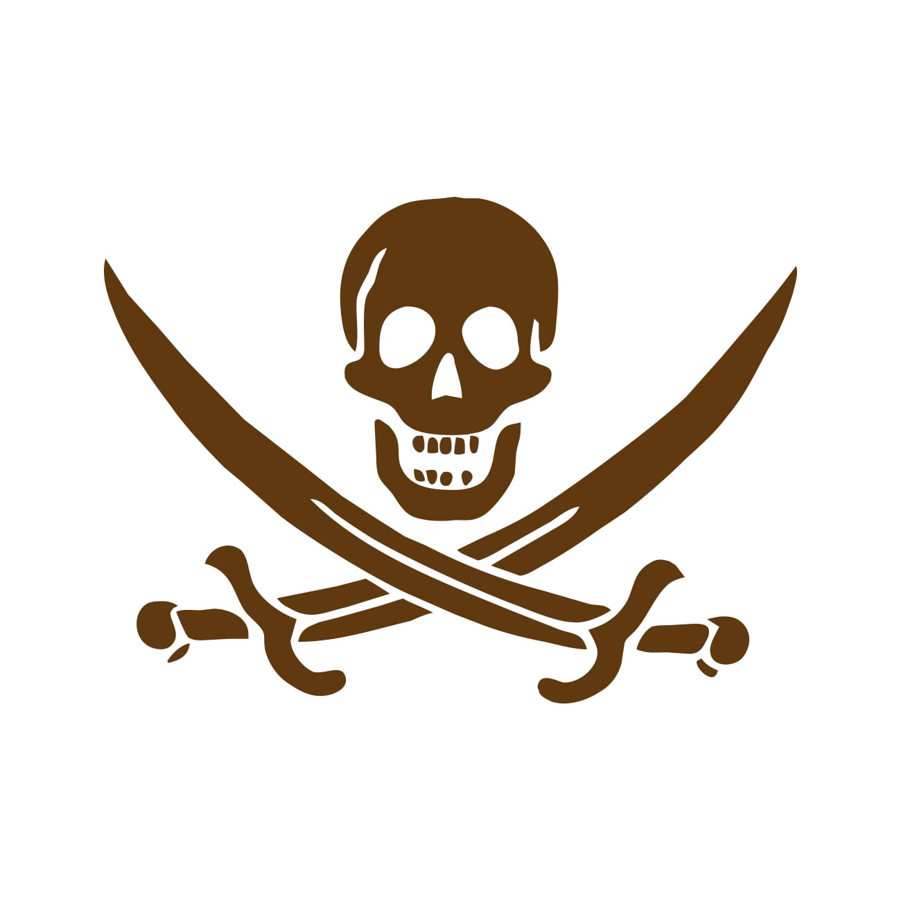 Jolly Roger Calico Jack Rackham Pirate Sticker Decal Die Cut - Self ...