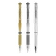 Uniball Gel Impact Pens, Bold Point (1.0mm), Gold/Silver/White Ink, 3 ...