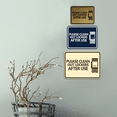 Classic Framed Please Clean Out Lockers After Use Sign (Blue) - Large ...