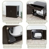 TRIXIE XL Wooden Litter Box Enclosure with Storage Drawer, for Large ...