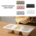 3 Cavity Peanut Shaped Dessert Baking Mould Food Grade Silicone Mousse ...