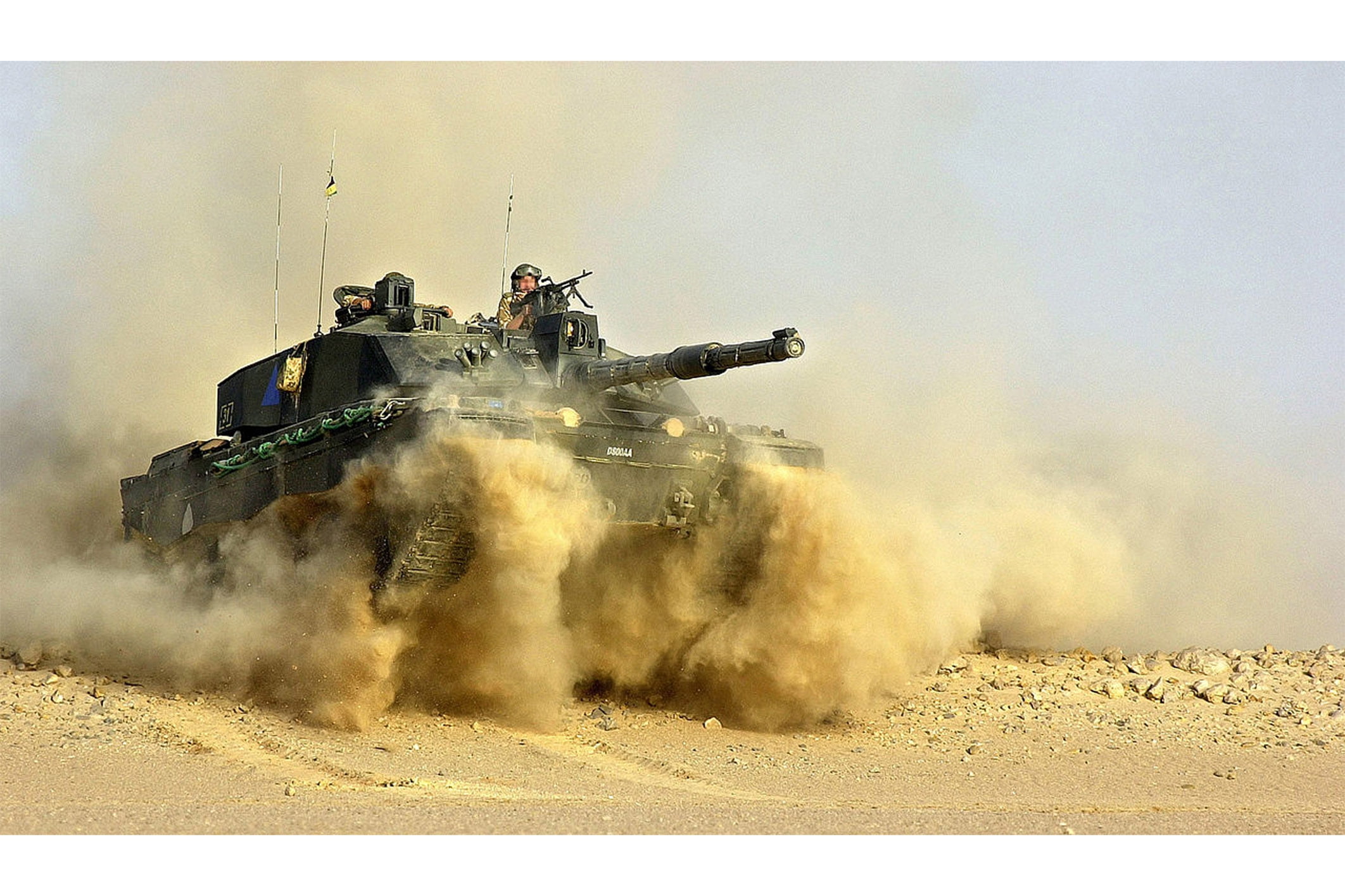 24x36 gallery poster, Challenger 2 tank in Oman during Exercise Saif ...