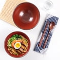 Ceramic Japanese Ramen Bowl Set, 2 Sets Asian Pho Udon Soup Noodle ...