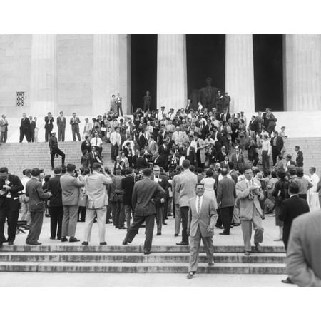 Premier Nikita Khrushchev Surrounded By Reporters On The Steps Of The ...