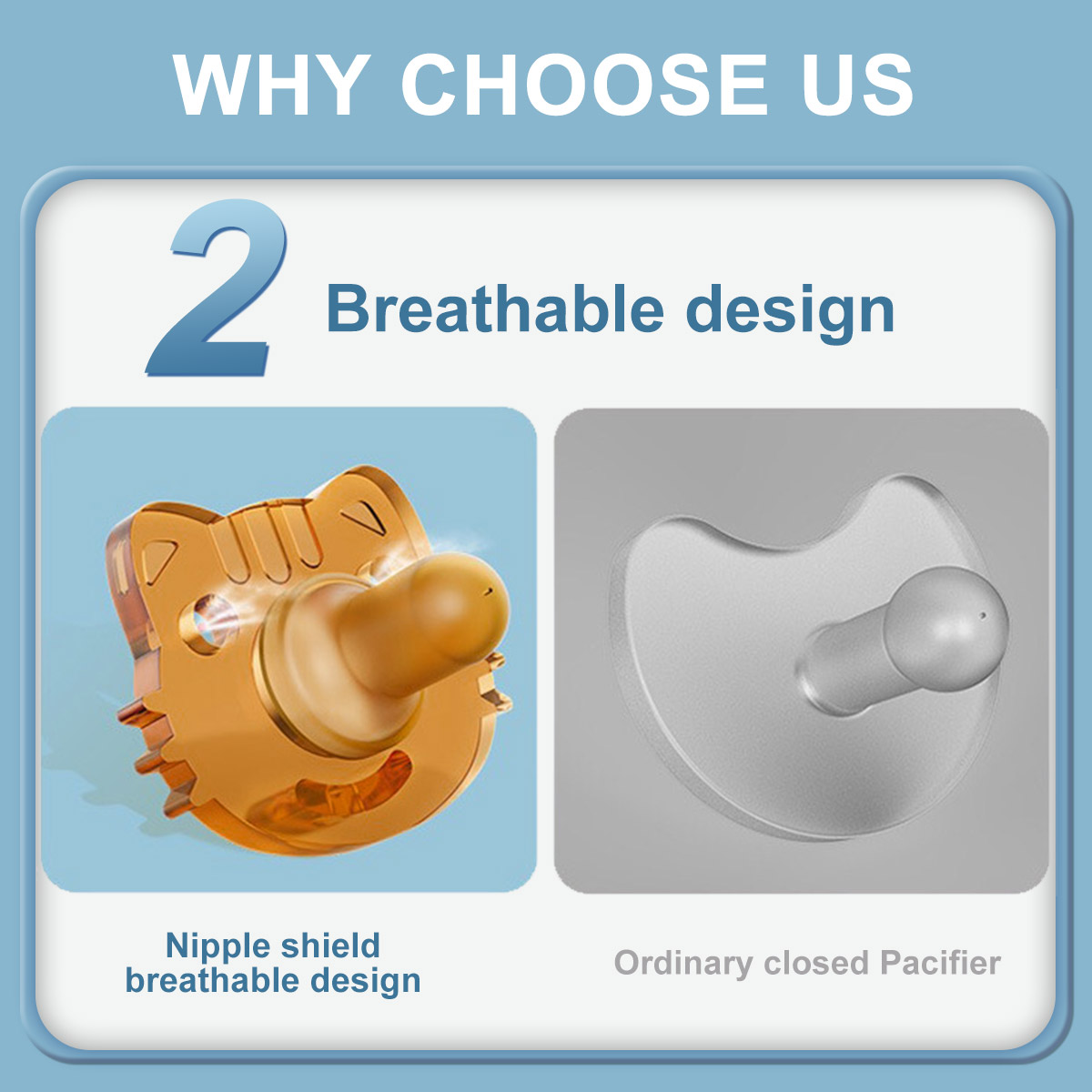 Buy Muross Natural Rubber Pacifier,Eco-Friendly, BPA-Free Round Infant ...