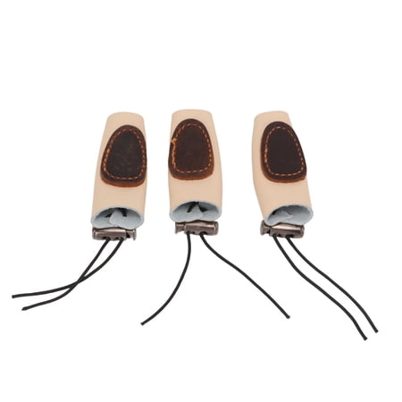 Archery Fingers, Soft Texture Independent Finger Guard 3pcs Brown ...