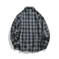 Gamivast Plus Size Flannel Shirts Long Sleeve Plaid Oversized Button up ...