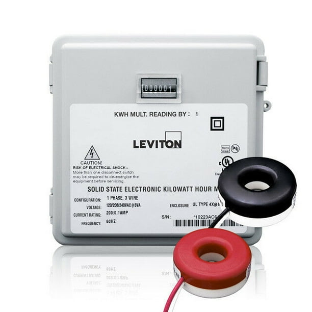 Leviton Mini-Meter Kit with Outdoor Enclosure 240V and 200A Solid-Core ...