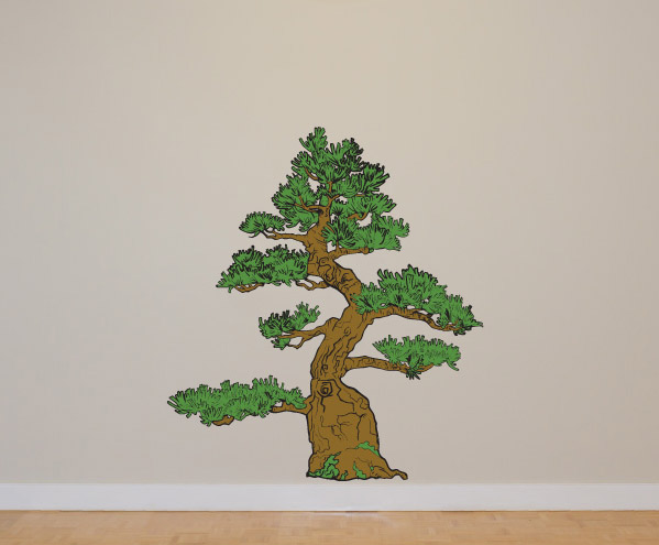 Bonsai Tree Wall Decal - Vinyl Sticker - Car Sticker - IDCOLOR021 - 25 ...