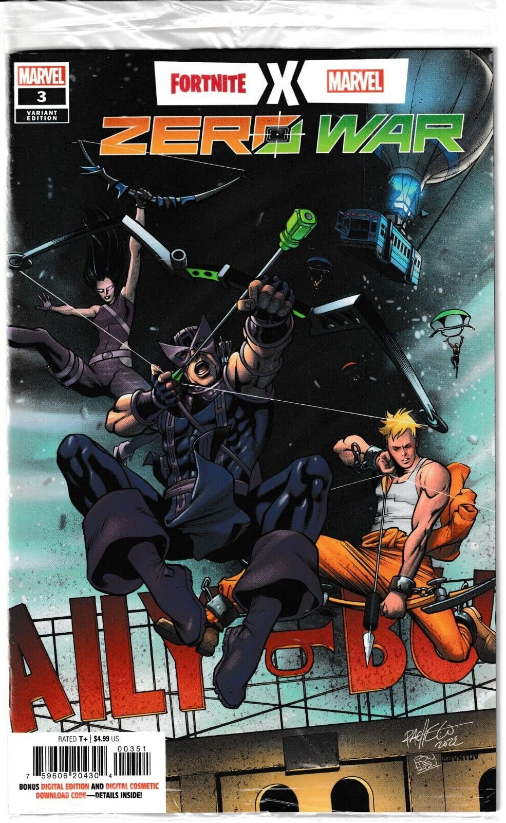 Fortnite X Marvel: Zero War #3D (in bag) VF ; Marvel Comic Book ...