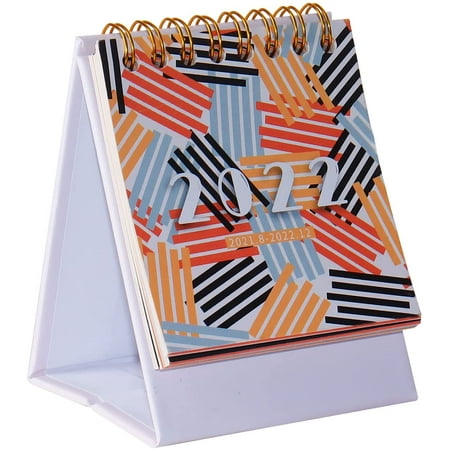 Mini Portable Desk Calendars Standing Flip Desktop Calendar with ...