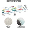 Car Cloud Pattern Bath Mat 39x20 Inch Soft Absorbent Non-Slip Plush ...