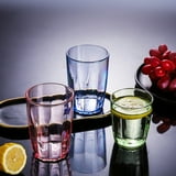 Shatterproof Wine Glass 280ml Unbreakable Water Tumblers Acrylic ...