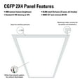 Metalux 2x4 Foot 4500 Lumen Integrated LED Flat Panel Light 4000K ...