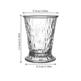 6Pcs Mint Textured Liqueur Glass Set, Transparent Elegant Household ...