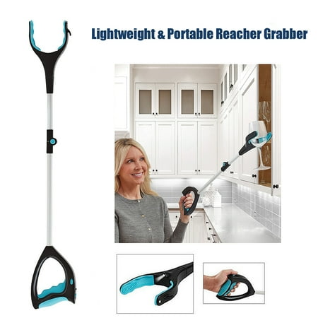 LED 32 Inches Reacher Grabber, Ergonomic Lightweight Reacher Grabber ...