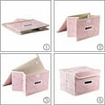 Collapsible Storage Boxes with Lids Fabric Decorative Storage Bins ...