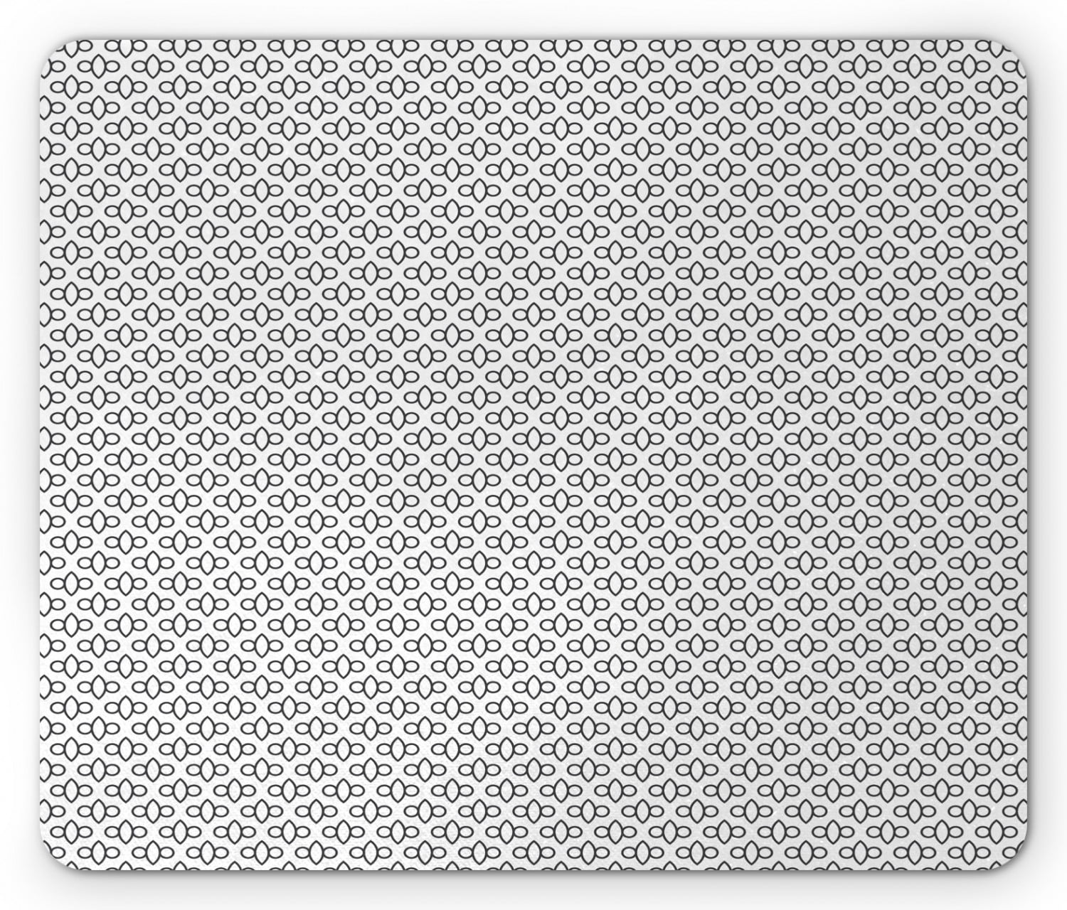 Abstract Mouse Pad, Monochrome Simplistic Design Symmetrical Motifs on ...