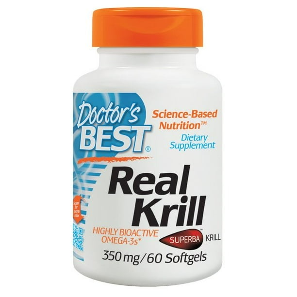 Doctor's Best - Real Krill Antarctic Krill Oil Complex 350 mg. - 60 ...