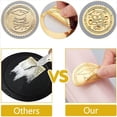 100pcs Embossed Gold Foil Sticker Floral Outstanding 2" Vintage Foil ...