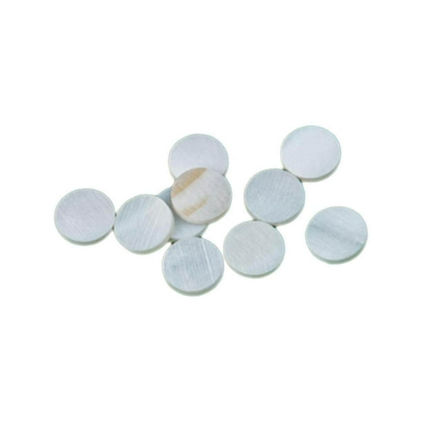 10 Pieces Guitar Dots White Dots Decals Shell Inlay Dots for Guitar ...