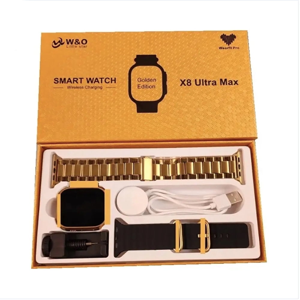 Smart Watch X8 ULTRA Max Golden Carga Inalámbrica 2 correas | Walmart en línea