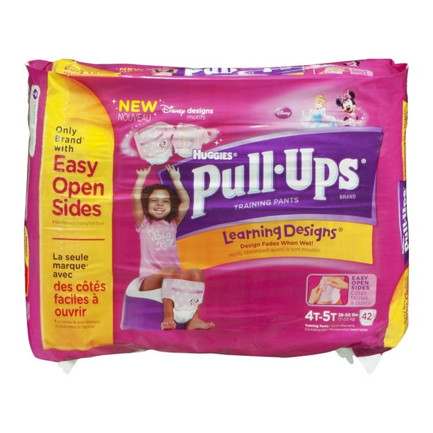 Huggies Pull-Ups Learning Design Girls' Training Pants Big Pack, Size ...