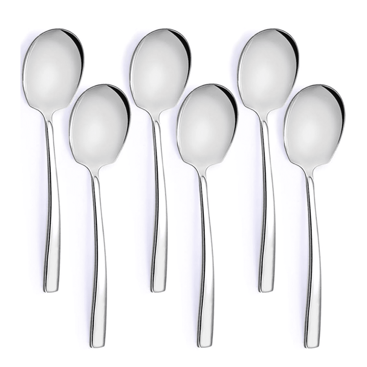 Click here for Unbranded 6pcs Large Serving Spoons Set Stainless... prices
