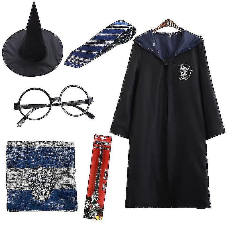 7pcs/set Harry Potter Cosplay Magic Wizard Fancy Dress Cape Cloak ...