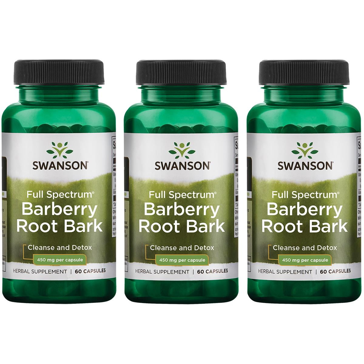 Swanson Full Spectrum Barberry Root Bark 450 mg 60 Caps 3 Pack ...