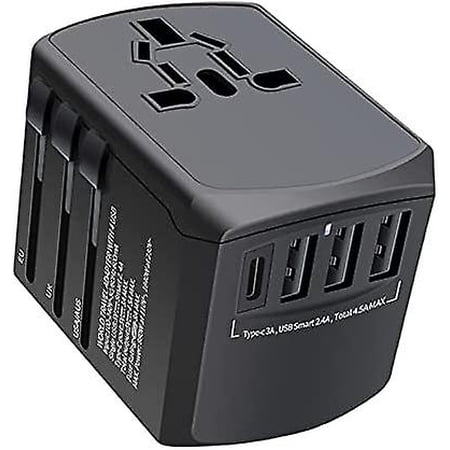International Travel Adapter, Global Travel Charger With 4 Usb Ports ...