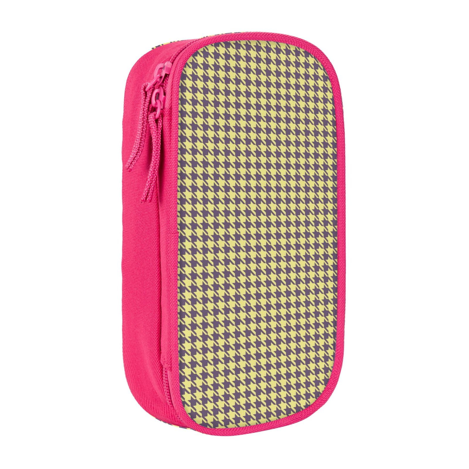 XMXY Houndstooth Check Pencil Case Cute Aesthetic, Portable Pencil Bags ...
