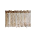 Vintage Crochet Lace Tier Curtain 51.18x17.72 Inch Semi Sheer Cotton ...