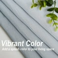 "Junvictex Grey Ombre Crushed Chiffon Sheer Crinkle Curtains for Living ...