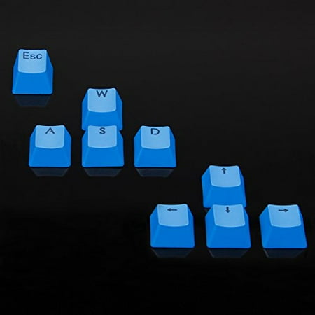 ENHANCE Doubleshot PBT Keycaps Set Gaming Upgrade Kit - Backlit Clear ...
