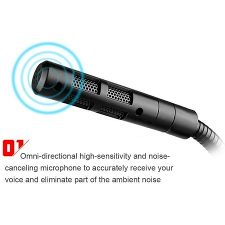 3.5mm Jack Computer Microphone with Gooseneck for PC and Laptop ...