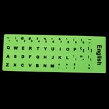 Uxcell English Keyboard Stickers Glow in the Dark Luminous Keyboard ...