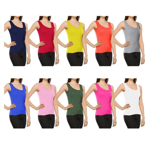 Cotton Ribbed Tank Tops