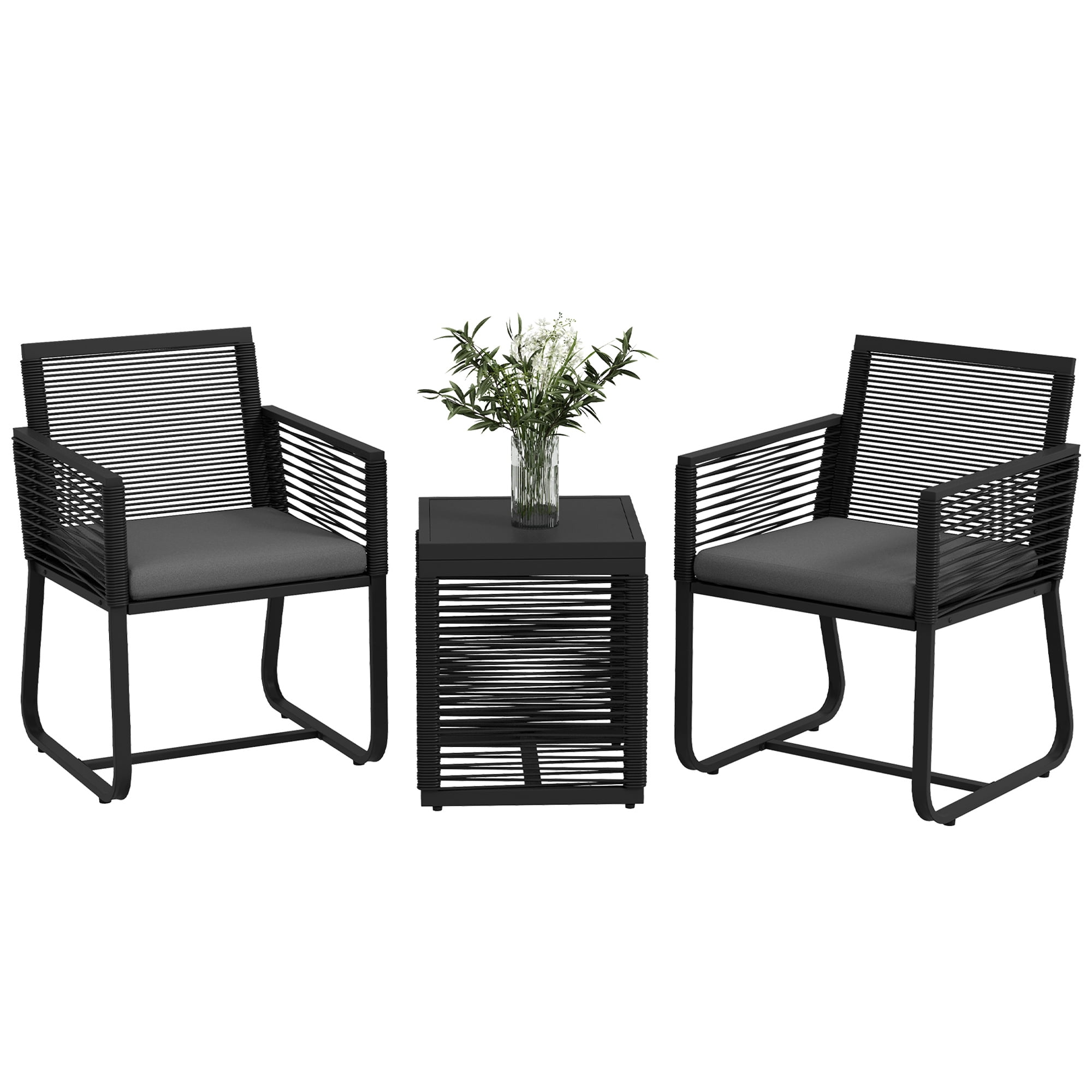 Click here for Outsunny 3 Pieces Wicker Patio Furniture With Soft... prices