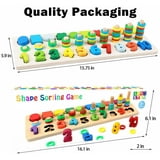 Rirool Educational Montessori Toys, Wooden Puzzles, Shape Sorter ...