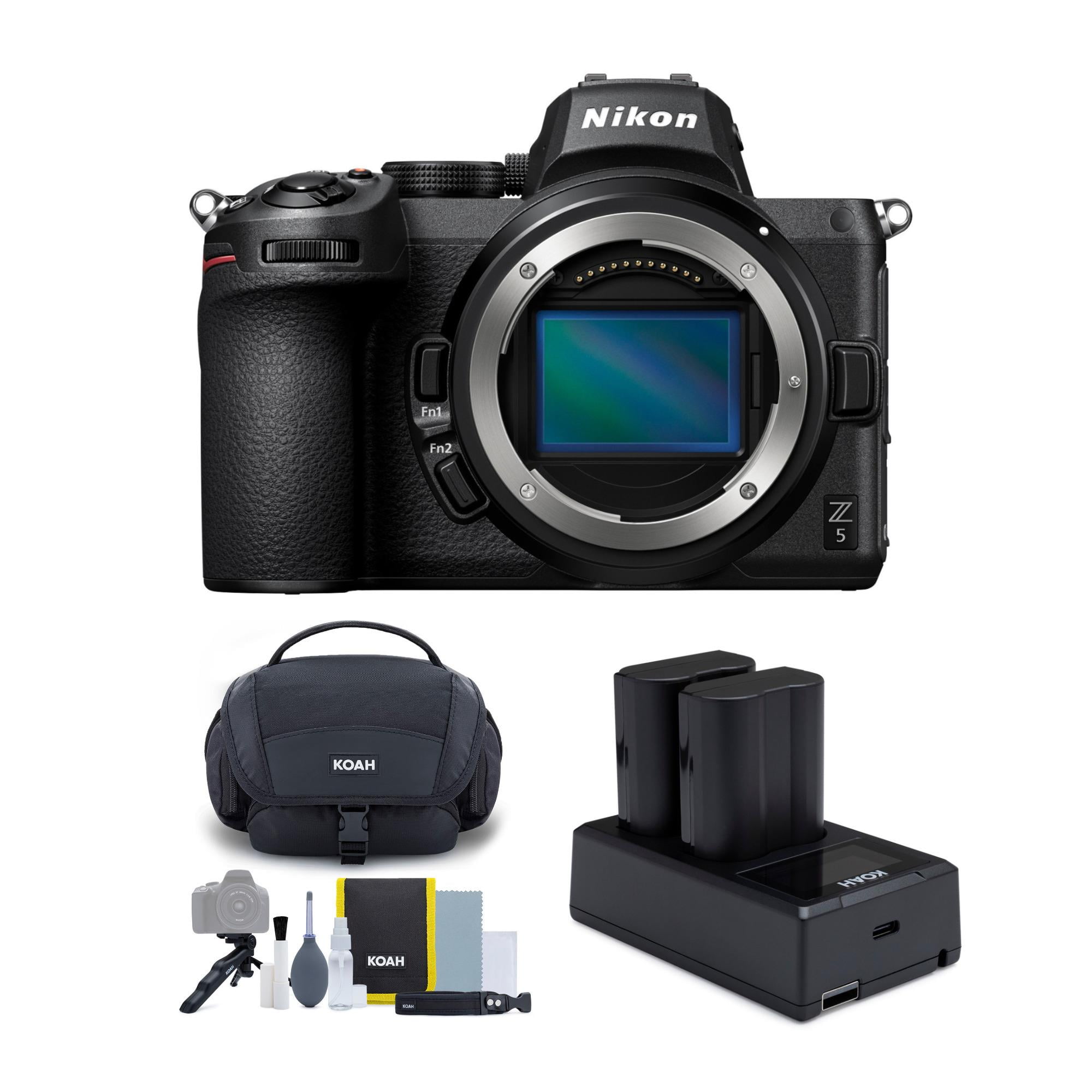 Nikon Z 5 FX-format Mirrorless Camera Body Bundle with Batteries and ...