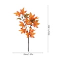 Artificial Maple Leaf Bouquet 2Pcs Orange, Halloween Decor Thanksgiving ...