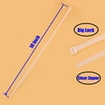 White Zip Ties Clear 18 Inch Heavy Duty, Cable Ties 50 Pieces, Long Zip ...