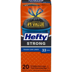Hefty 20 Count 33 Gallon Cinch Sak(R) Extra Large Trash | B2B Liquidation