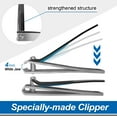 DriFeez Long Handle Toenail Clippers, 4mm Jaw, Handicap-Friendly (White ...